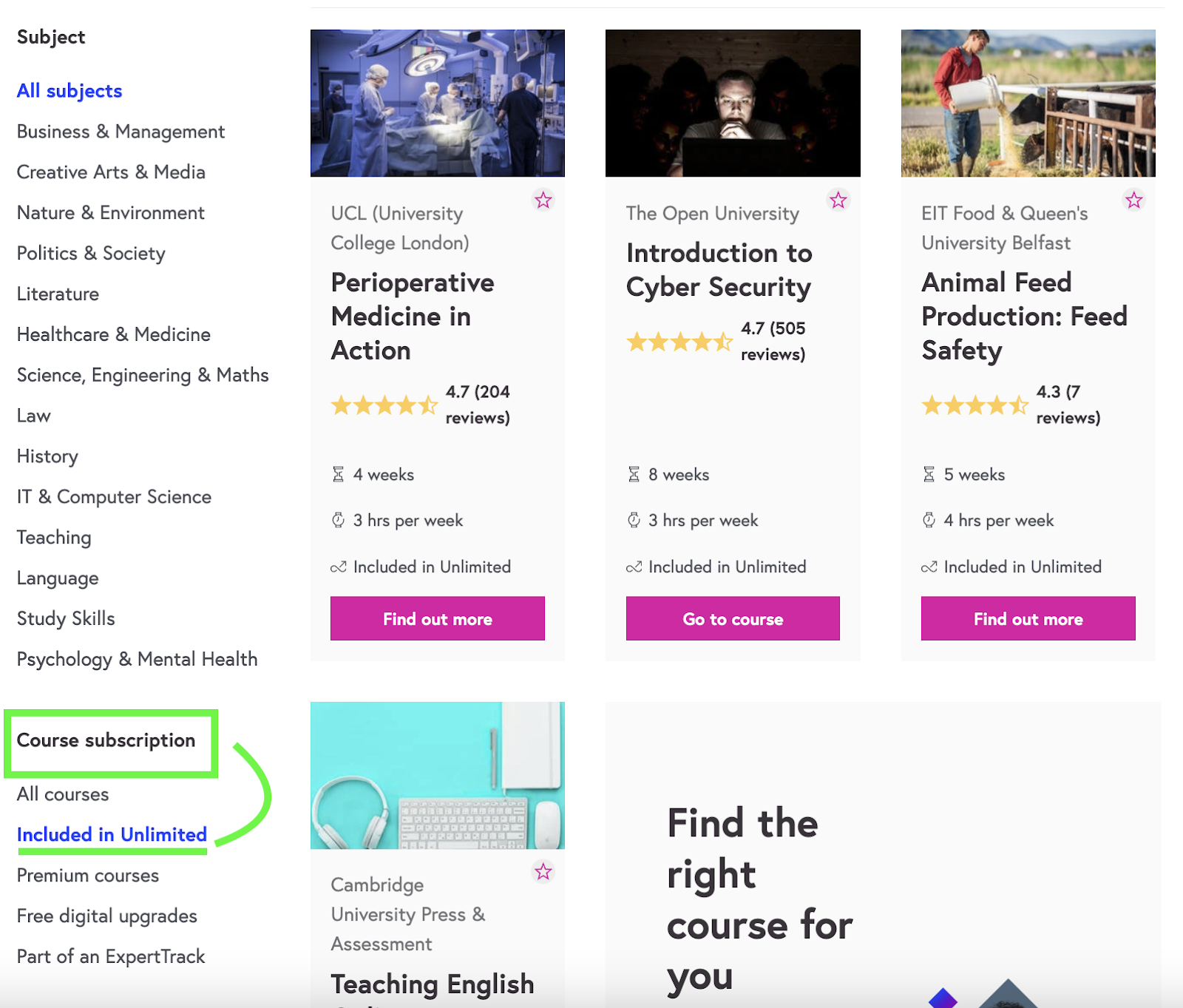 How do I join courses using my Unlimited subscription? – FutureLearn ...